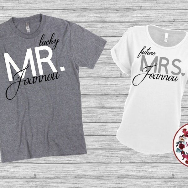Engagement Couple Shirts - Etsy