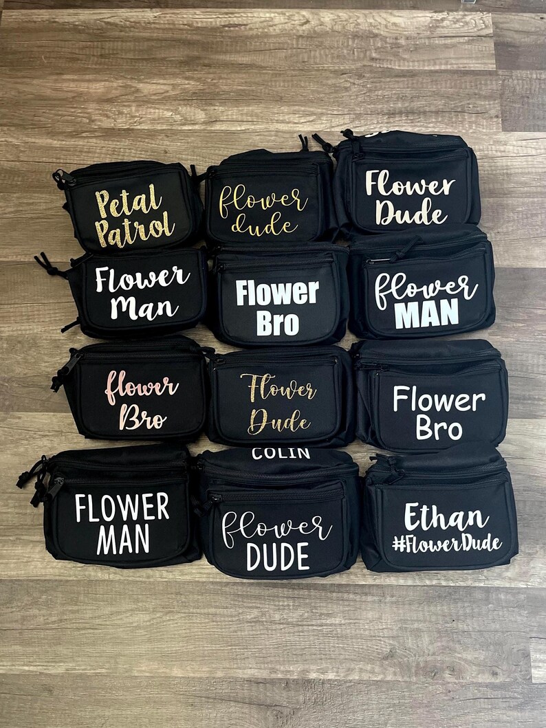 Petal Patrol Fanny Pack Personalized Canvas Waist Bag for Kids Custom ...