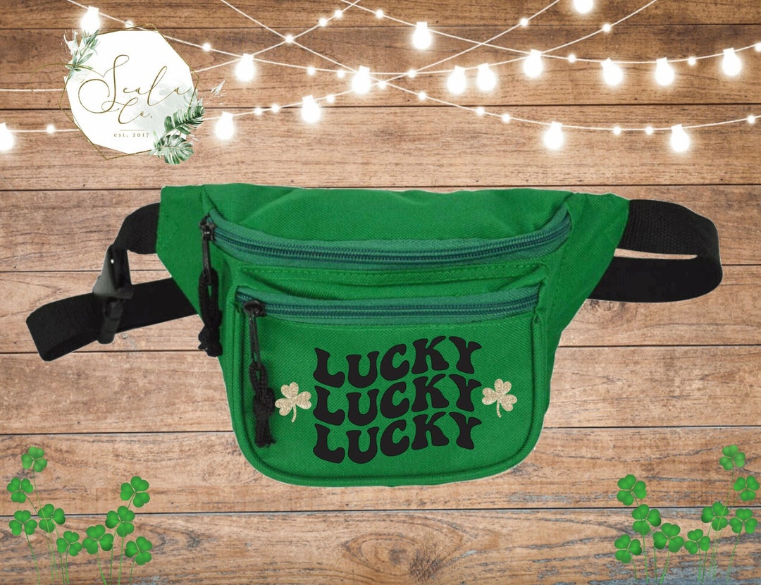 St Patricks Day Custom Fanny Pack | Retro Disco St. Pattys Day Bum Bag ...