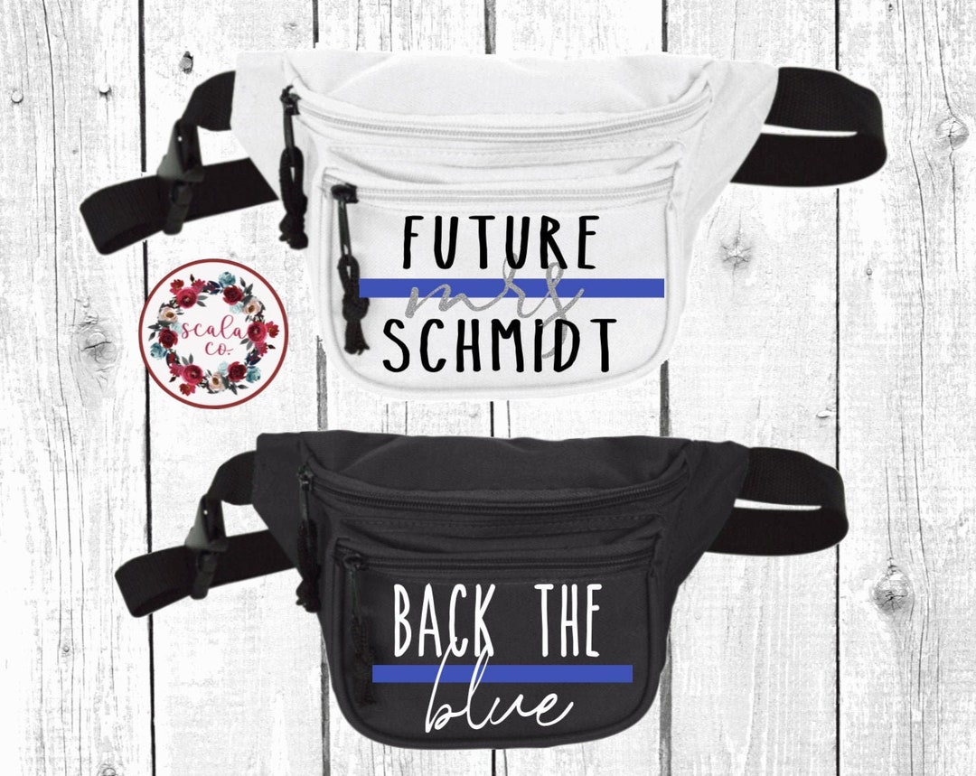 Back the Blue Fanny Pack Future Mrs. Police Officer Wife or for ...
