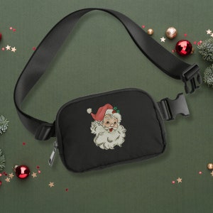 Santa Belt Bag, Festive Christmas Fanny Pack, Holiday Season Accessory ...