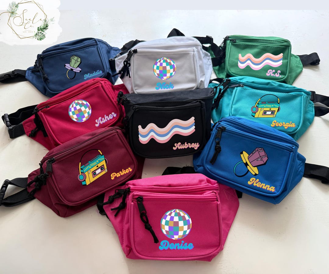 Custom Retro Fanny Packs: Personalized Bachelorette Party Favors - Etsy