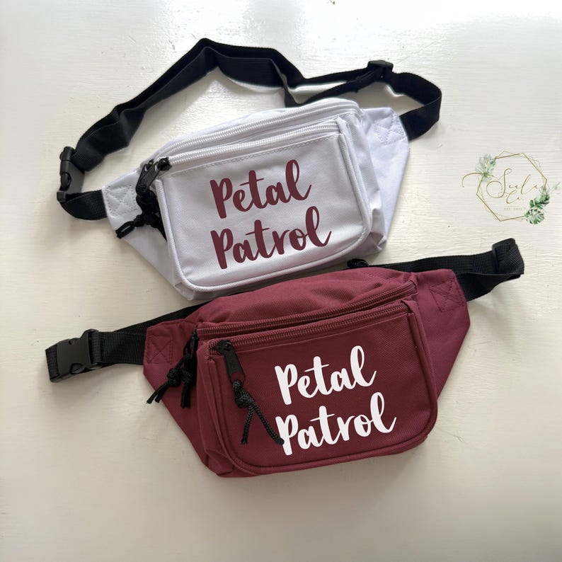 Petal Patrol Fanny Pack Personalized Canvas Waist Bag for Kids Custom ...