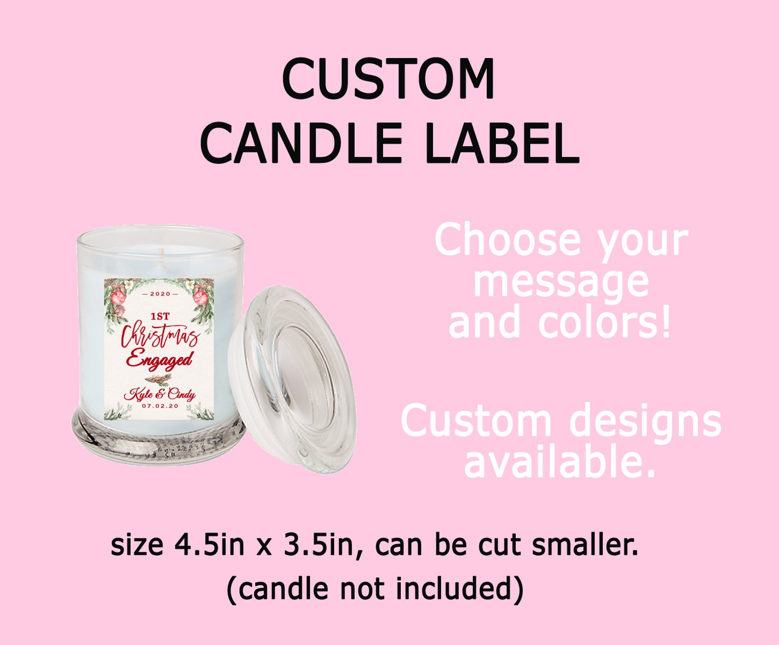 Custom Candle Labels Any Occasion Design & Quantity - Etsy