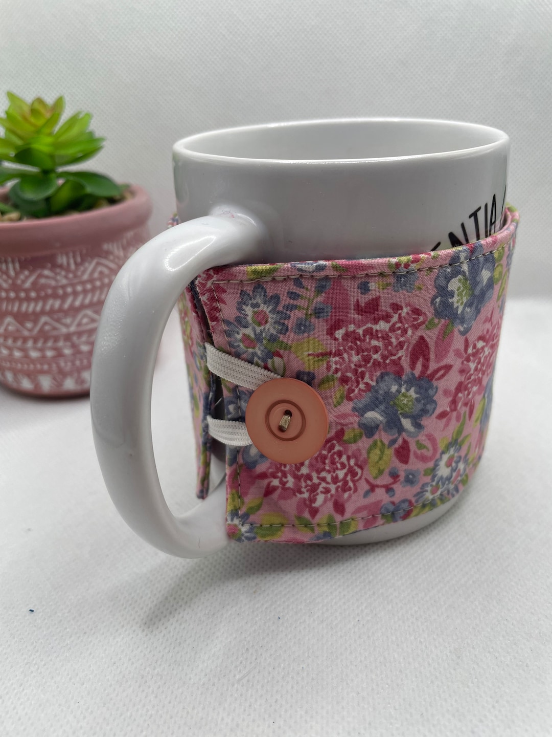 Laura Ashley Fabric Mug Hugger, Mug Cosy, Mug/tea Cosy, Coffee Mug Cosy ...