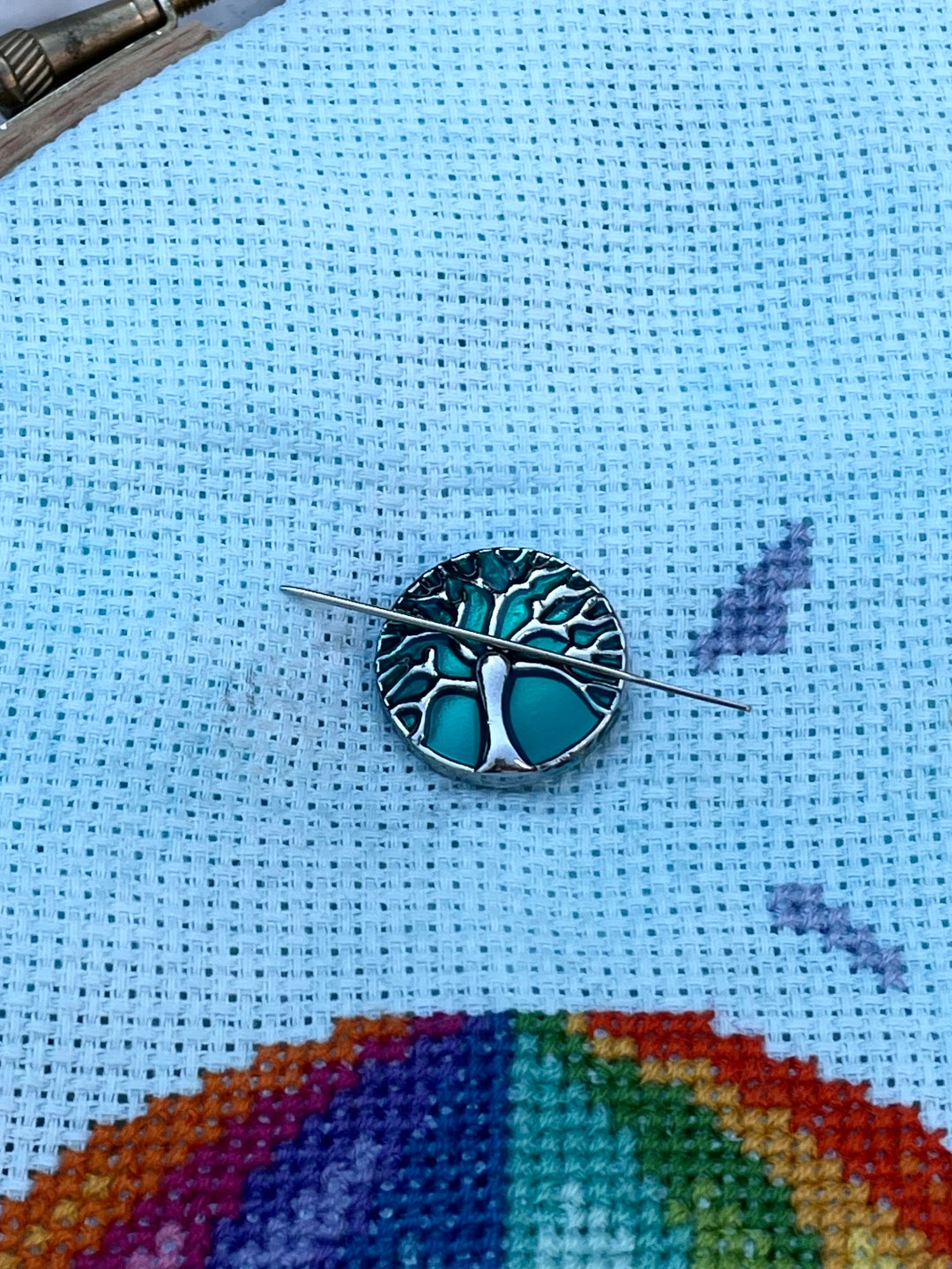 Resin Tree Magnetic Needle Minder: Cross Stitch Embroidery - Etsy