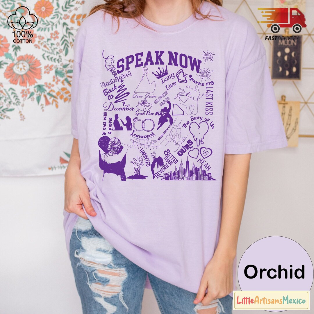 Vintage Speak Now Shirt, Speak Now Shirt, Swiftie Crewneck T-shirt ...
