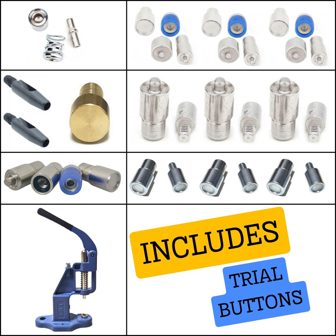 Hand Press Machine Set: Rivets, Eyelets, Grommets + Trial Buttons - Etsy