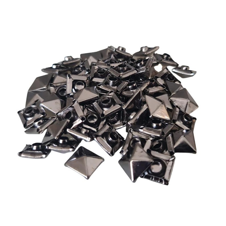 Pyramid Rivets 100 Sets | Gunmetal & Nickel, DIY Leather Crafts - Etsy