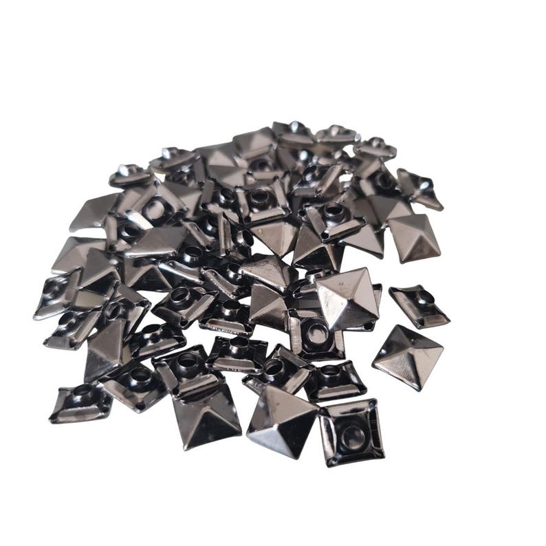 Pyramid Rivets 100 Sets | Gunmetal & Nickel, DIY Leather Crafts - Etsy