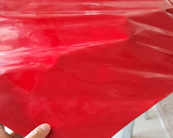 Bright Red Leather - Etsy