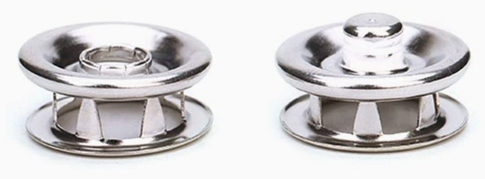 100 Sets Open Ring Prong Snaps: Stainless Steel Fastener Hand Press ...