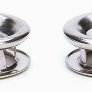 100 Sets Open Ring Prong Snaps: Stainless Steel Fastener Hand Press ...