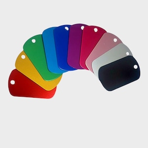 Aluminium Medical ID Alert Dog Tags, Personalised Engraved. Emergency ...