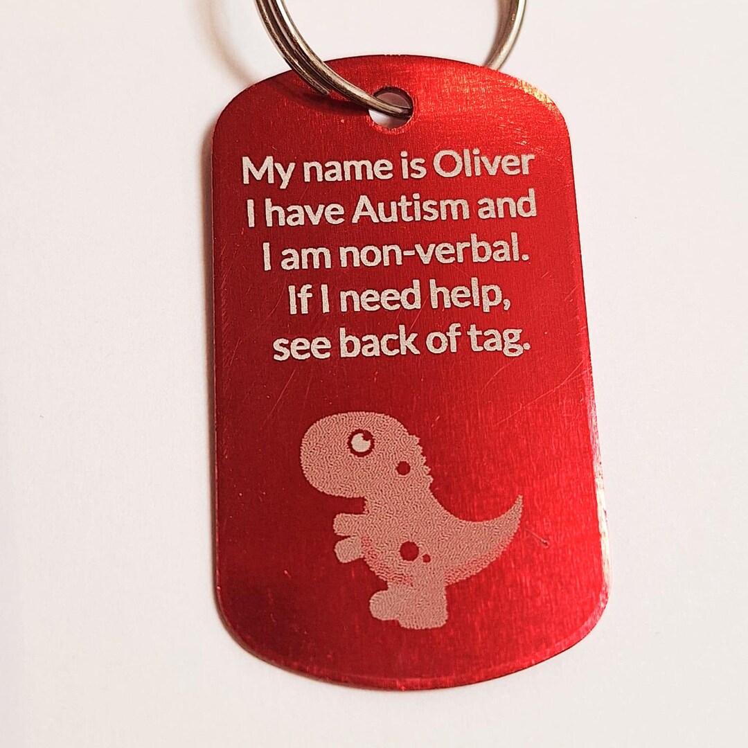 Children's Emergency Alert ID, Key Fob, Personalised Keyring. Kids ...