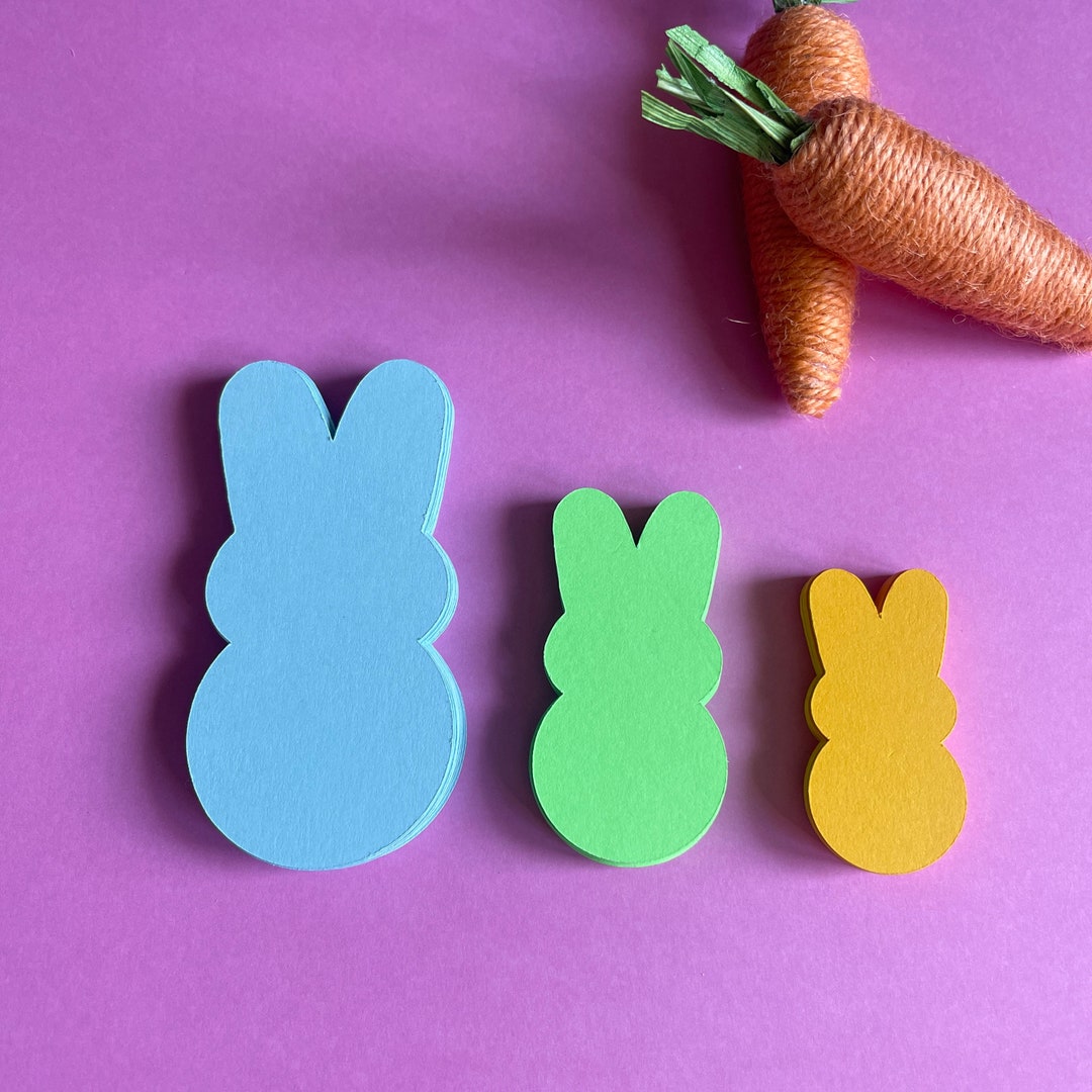 Easter Bunny Paper Cut Outs Set of 25 Paper Marshmallow - Etsy