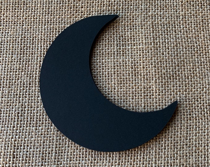 Crescent Moon Paper Cut Outs Set of 25 Moon Die Cuts Paper Moons Red ...