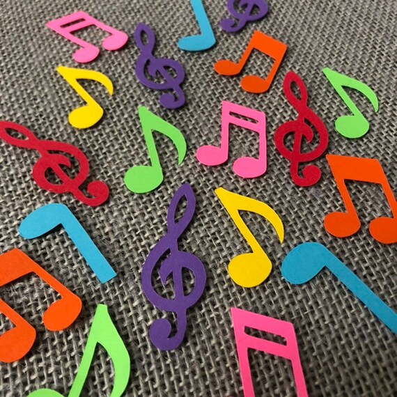 Multi Colored Music Notes