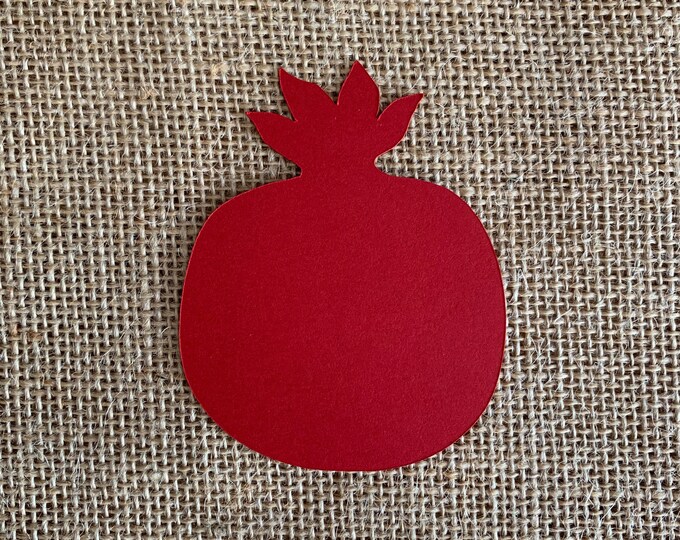 Pomegranate Paper Cut Outs Set of 25 Large Pomegranate Die Cuts fruit ...