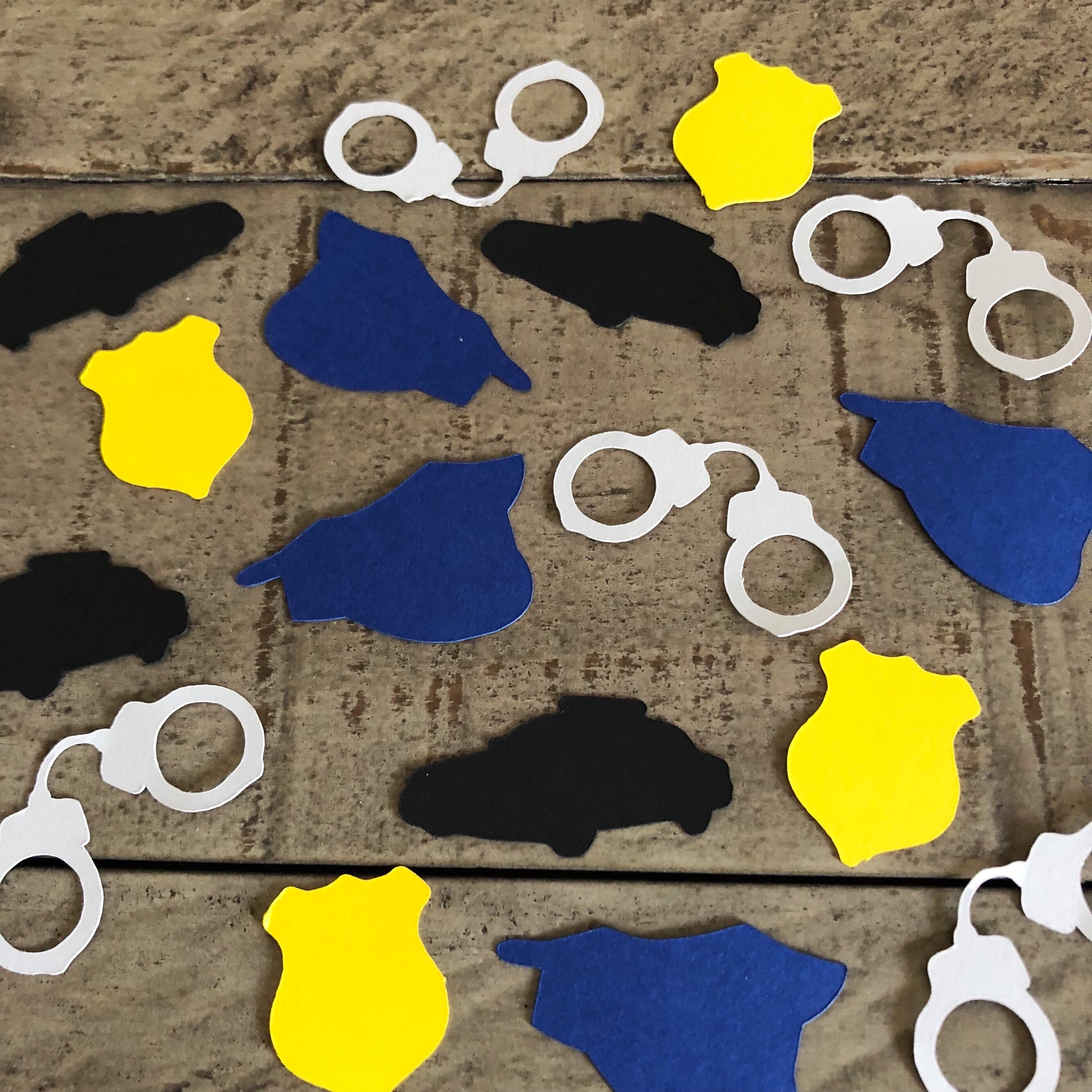 Handcuff Paper Cut Outs Set of 25 Police cut outs Handcuff | Etsy