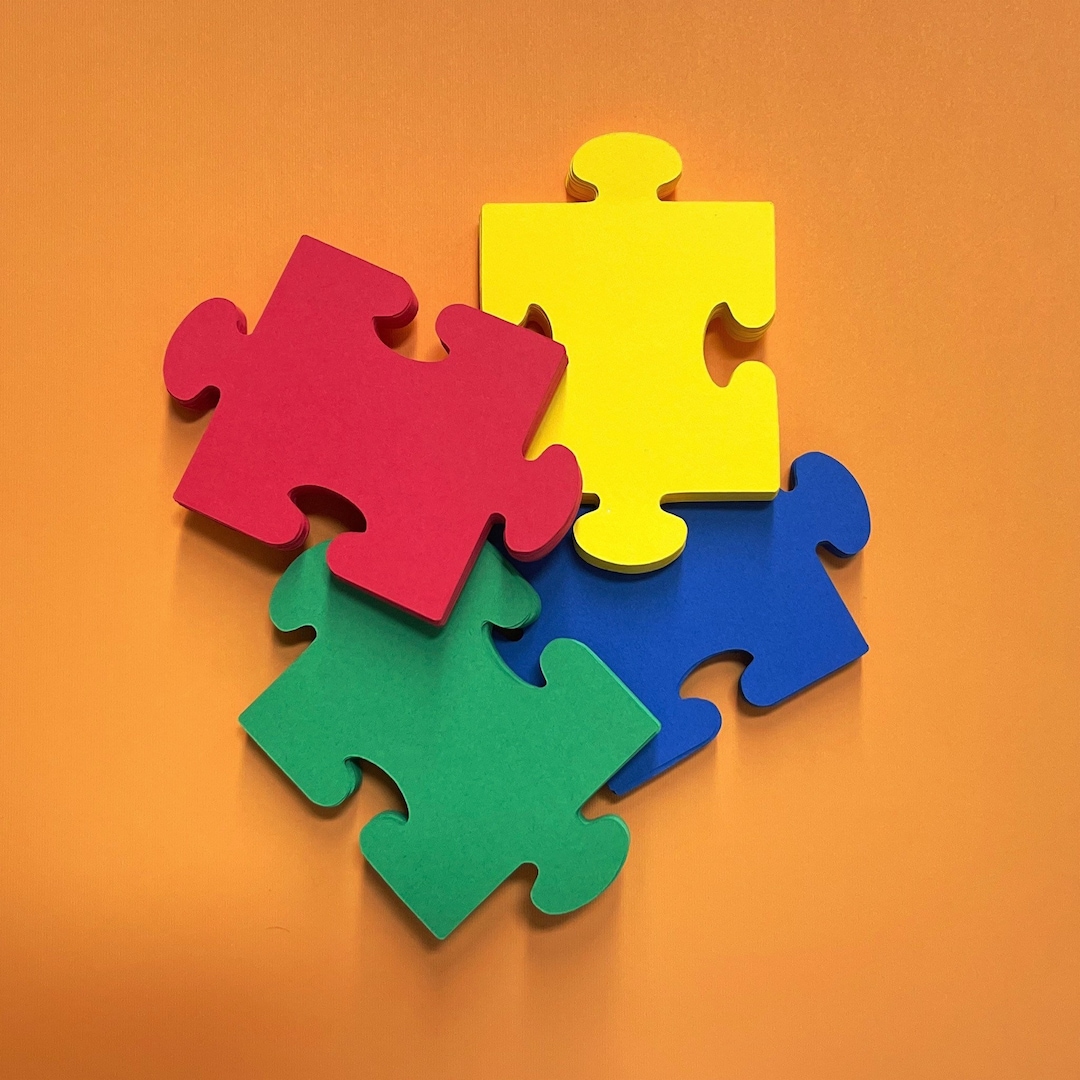 Puzzle Paper Cut Outs Set of 25 Puzzle Piece Die Cuts - Etsy