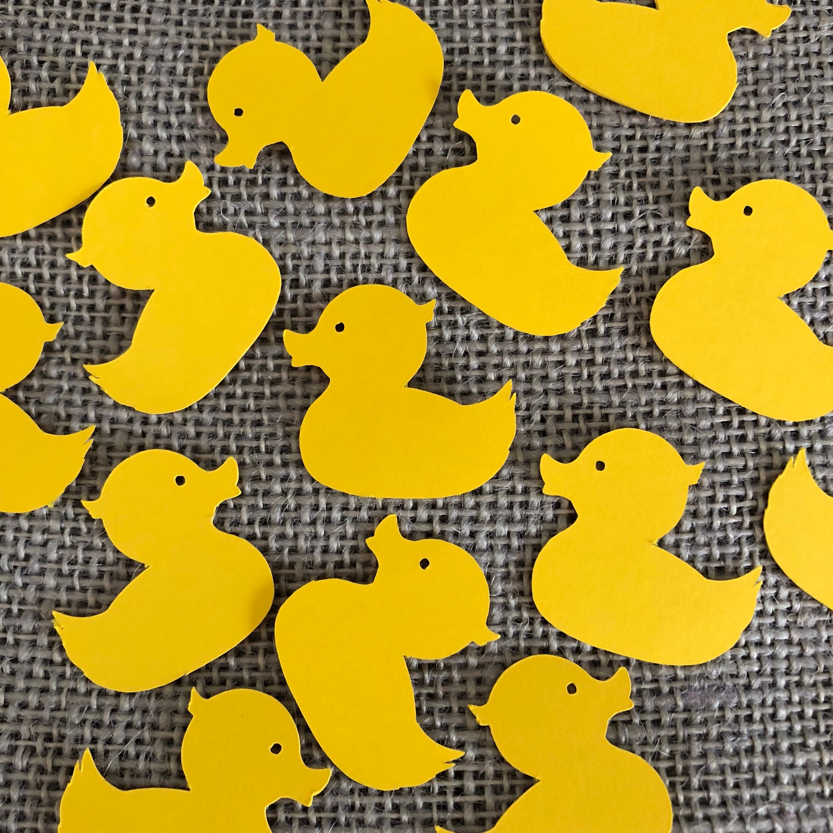 Baby Duck Cut Outs Set of 25 Yellow Baby Ducks Die Cuts | Etsy
