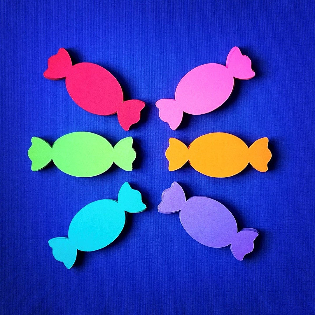 Candy Paper Cut Outs Set of 25 Wrapped Candy Die Cuts - Etsy