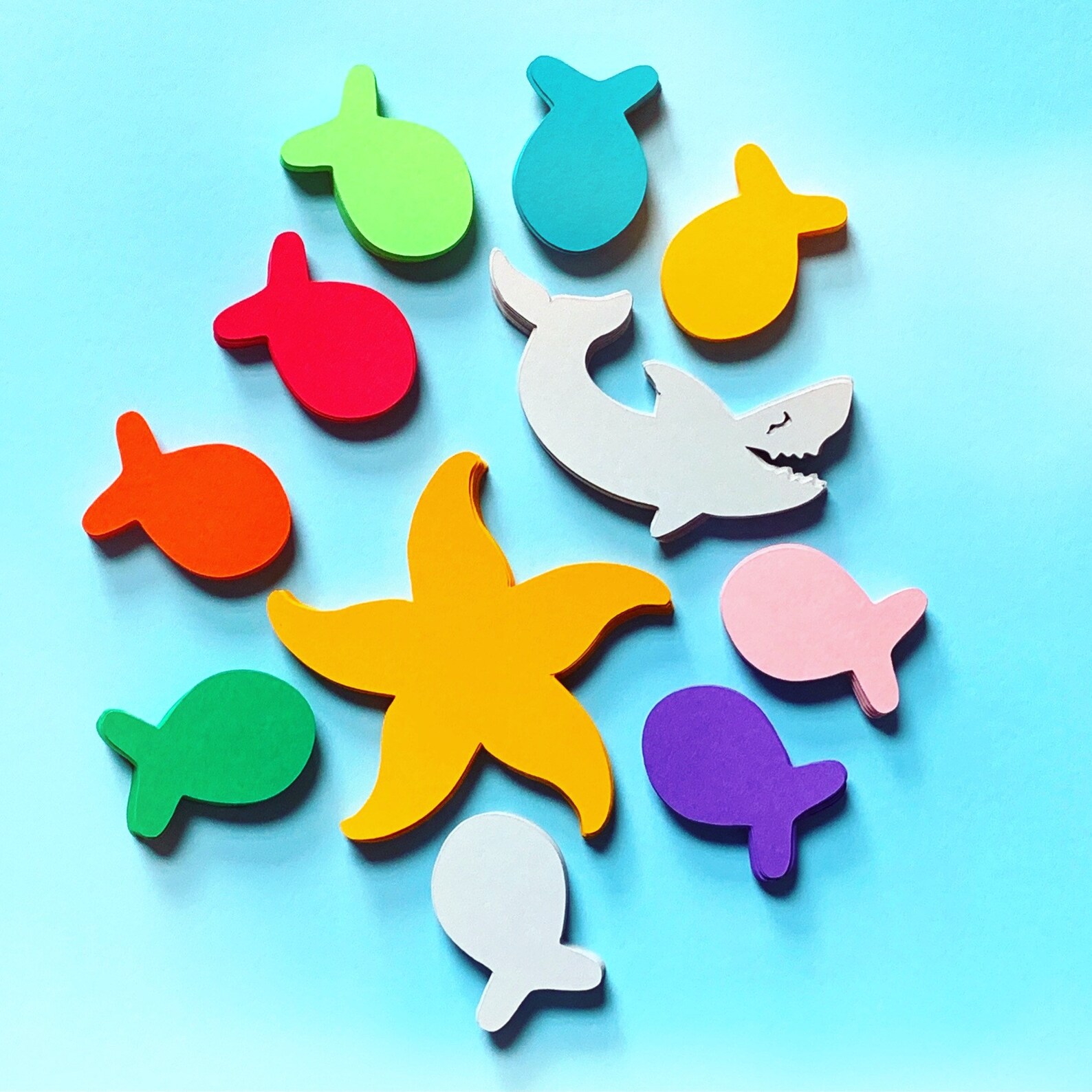 Gold Fish Paper Cut Outs Set of 25 Gold Fish Confetti | Etsy