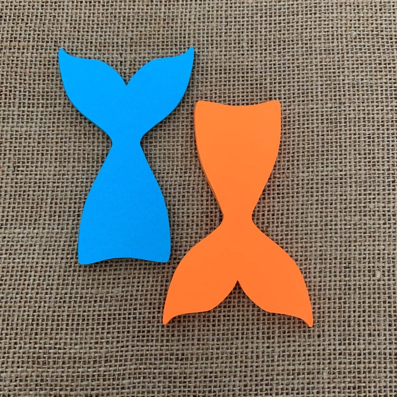 Mermaid Tail Cut Outs Set Of 25 Mermaid Tail Die Cuts Etsy