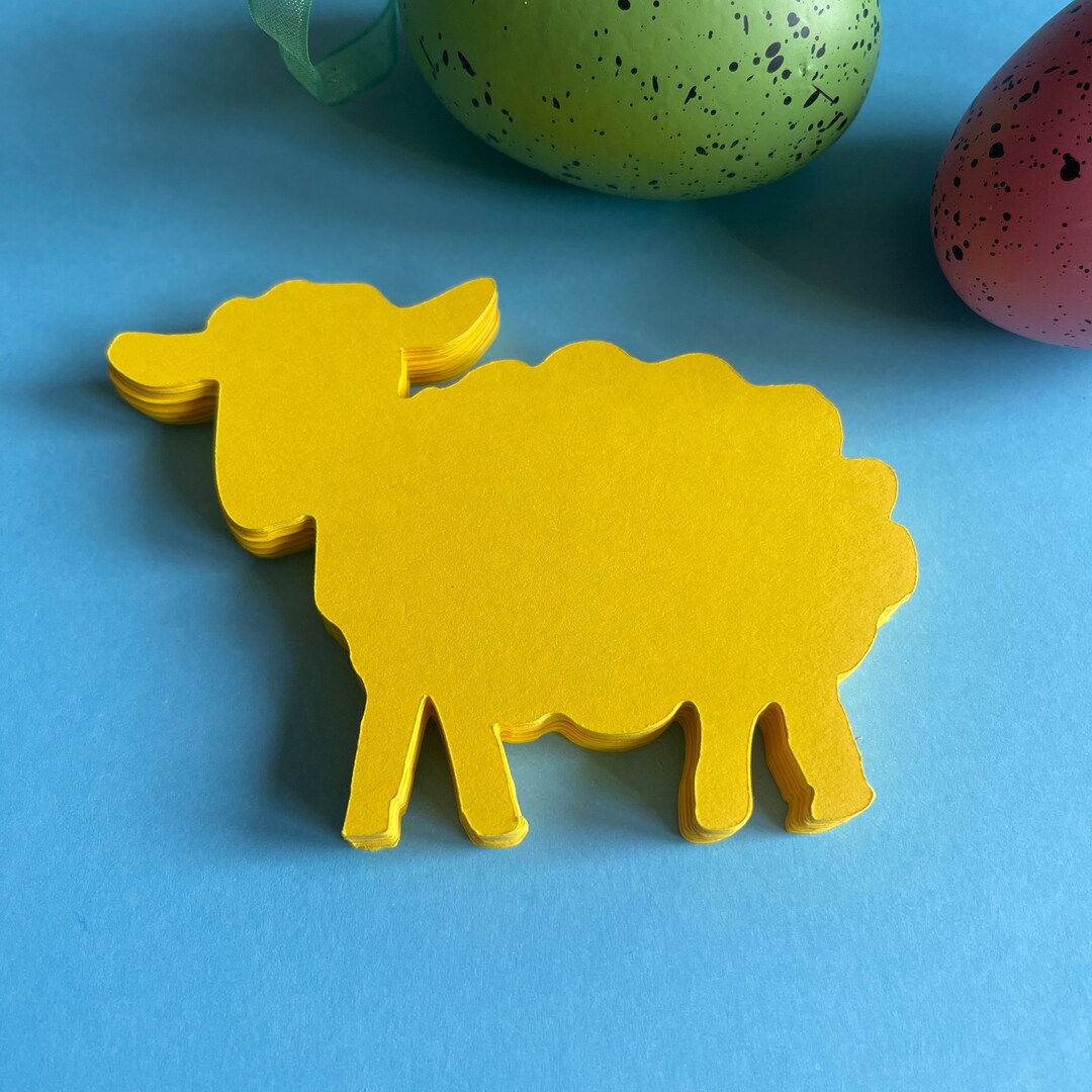 Lamb Paper Cut Outs Set of 25 Sheep Confetti Paper Lambs - Etsy