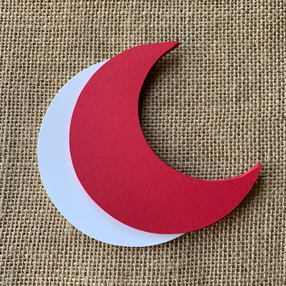 Crescent Moon Paper Cut Outs Set of 25 Moon Die Cuts Paper | Etsy