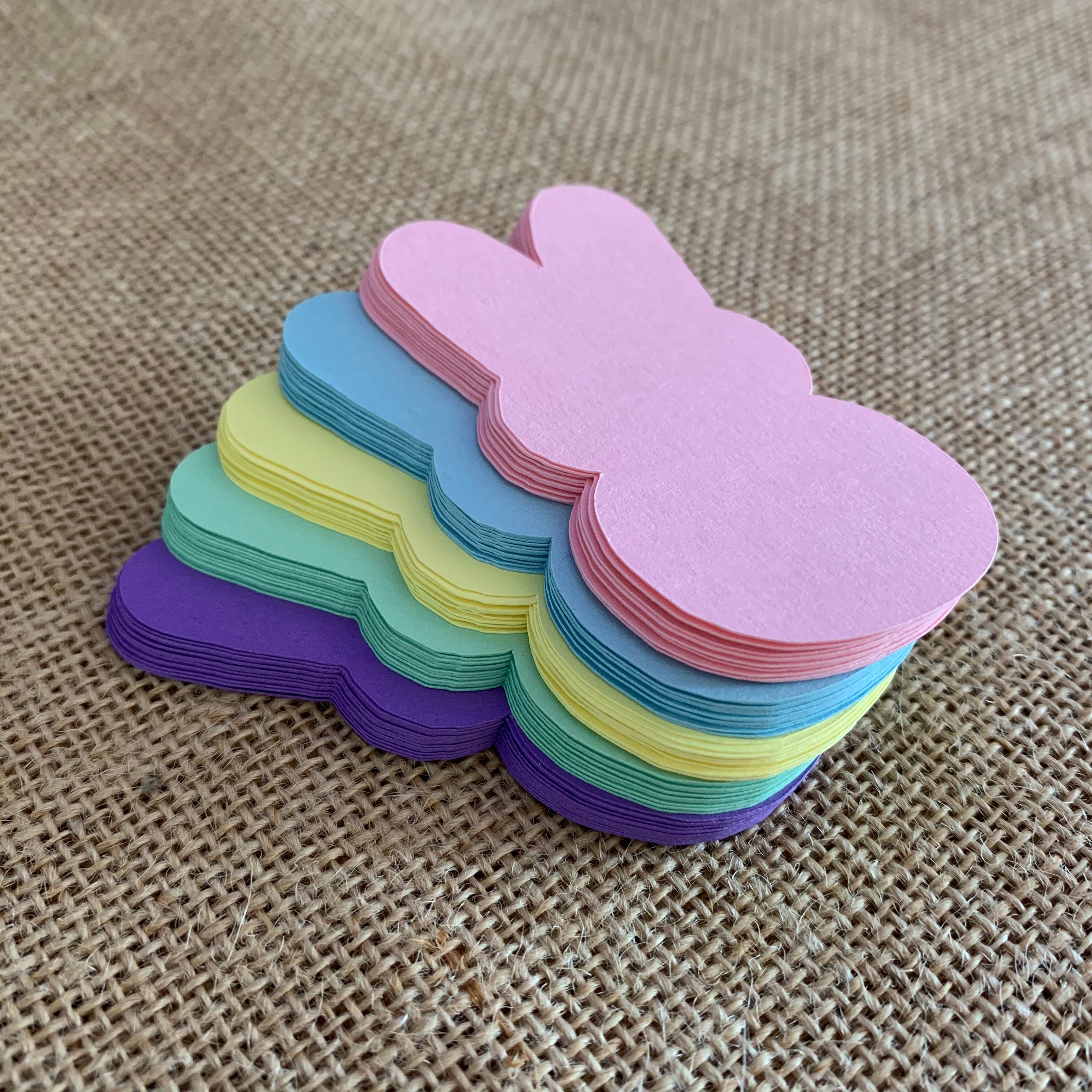 Easter Bunny Paper Cut Outs Set of 25 Paper Marshmallow | Etsy