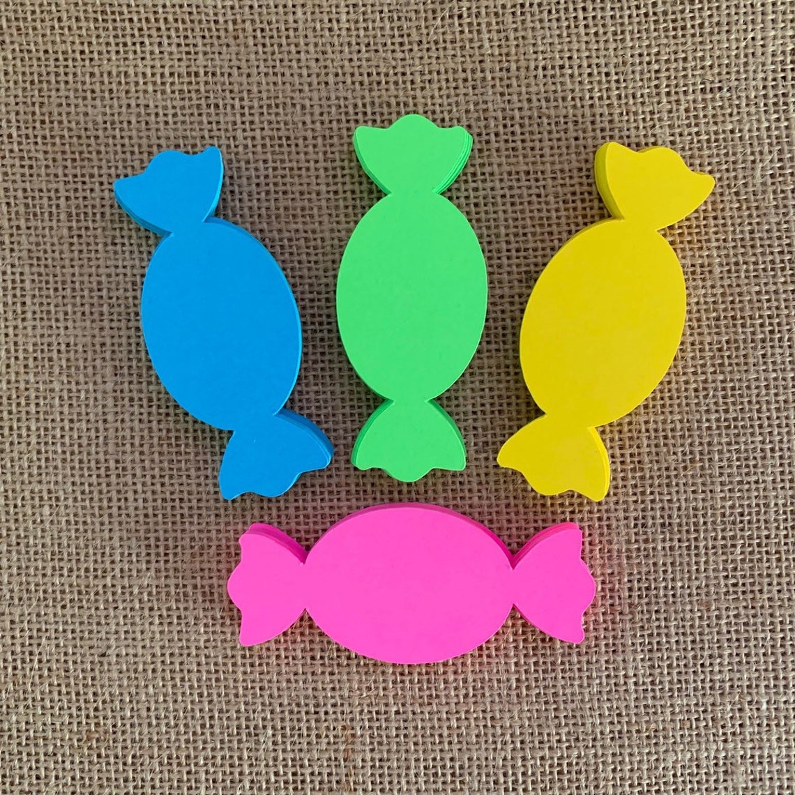 Candy Paper Cut Outs Set of 25 Wrapped Candy Die Cuts | Etsy