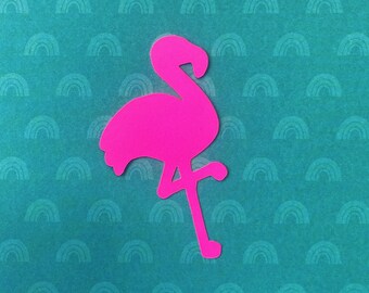 Flamingo Die Cuts 20 Pcs Paper Shapes Cardstock Cutouts - Etsy