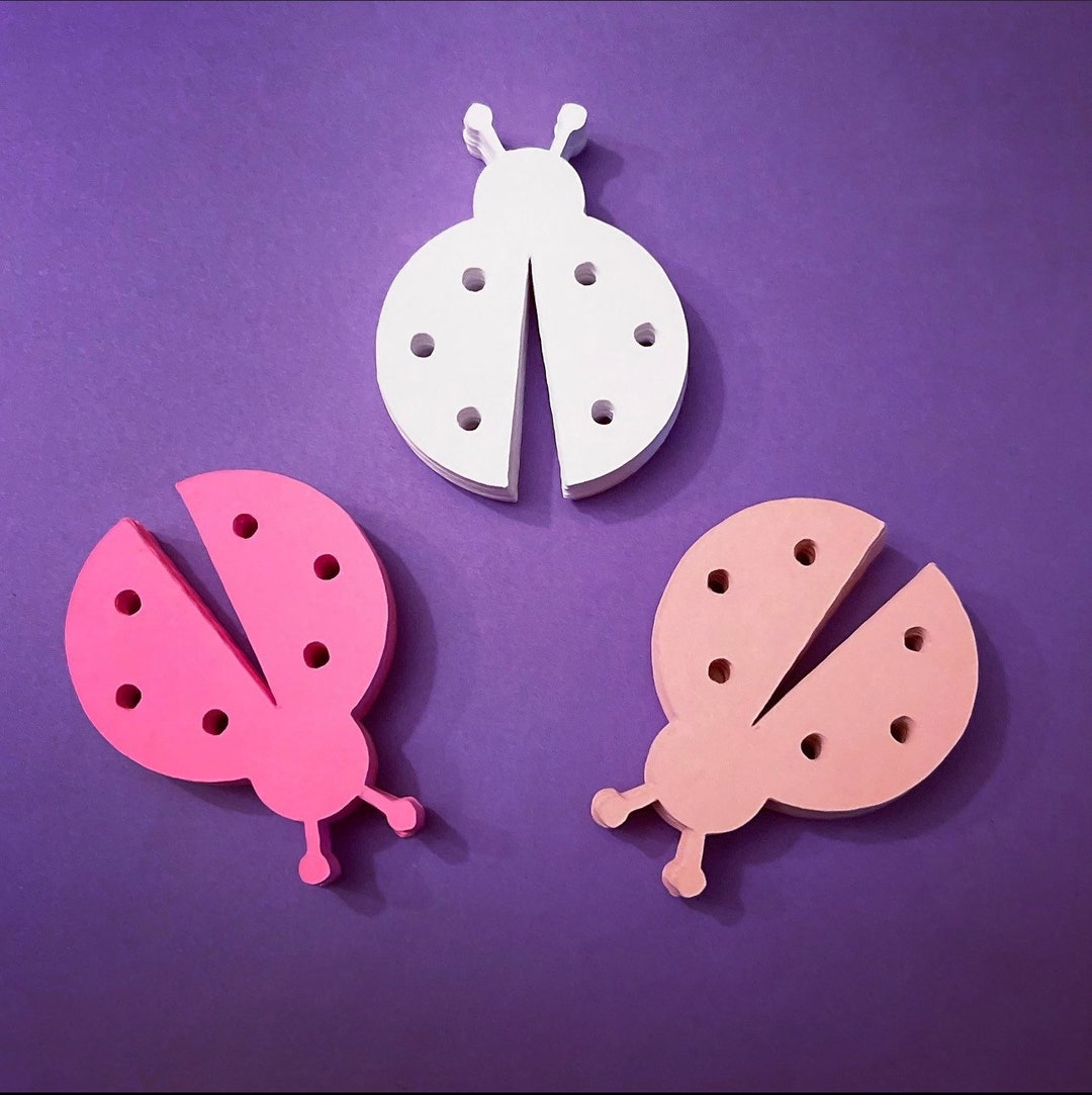 Ladybug Paper Cut Outs Set of 25 Red Ladybug Confetti Ladybug - Etsy