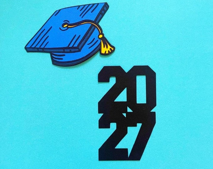 2027 Paper Cut Outs Set of 25 Class of 2027 Party Decor - Etsy