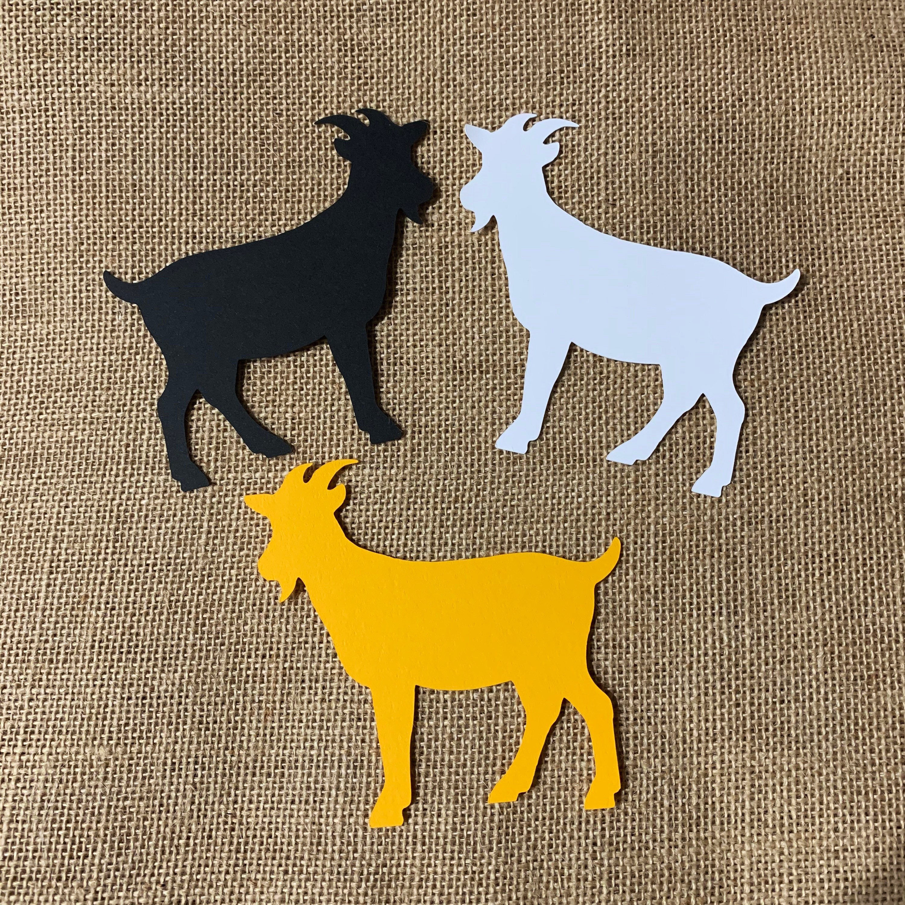 Goat Paper Cut Outs Set of 25 Goat Die Cuts Paper Goats - Etsy