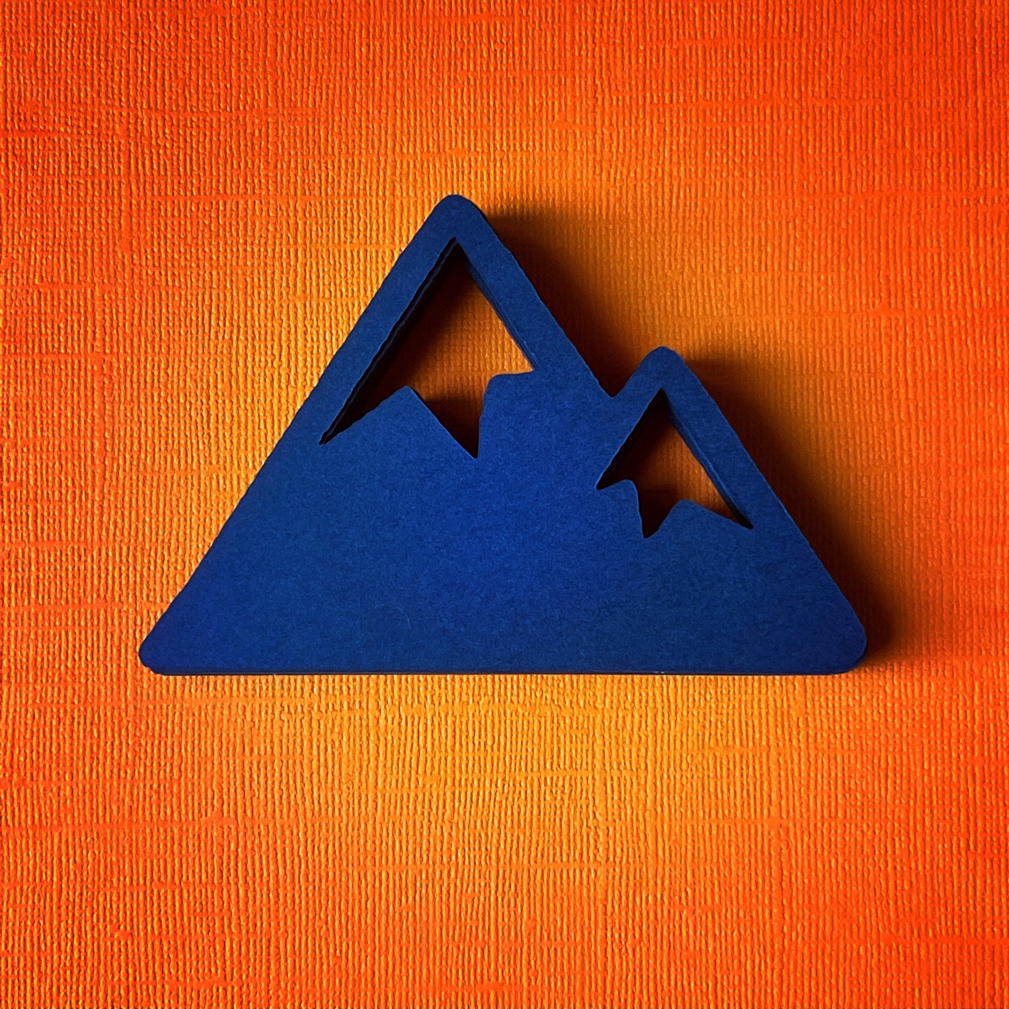 Mountain Paper Cut Outs set of 25 Mountain Die Cuts Paper - Etsy.de