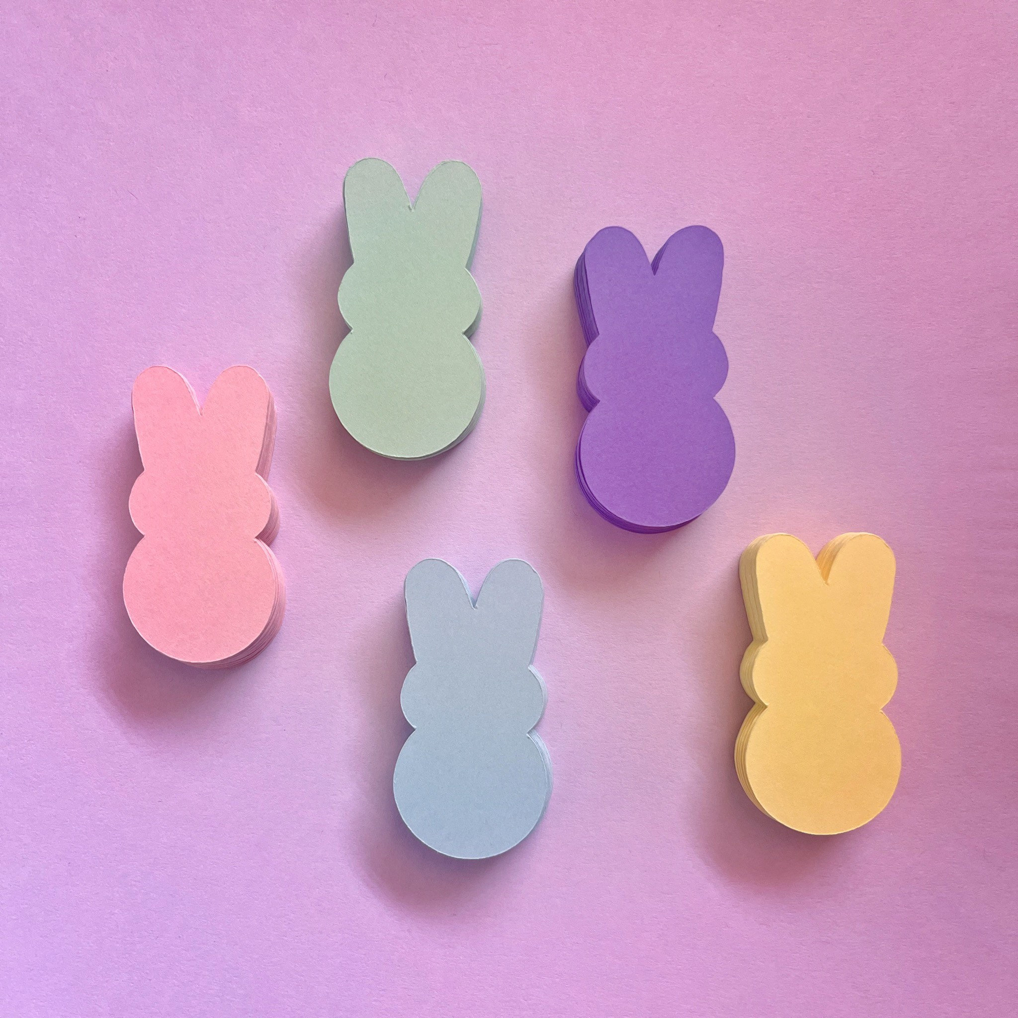 Easter Bunny Paper Cut Outs Set of 25 Paper Marshmallow | Etsy