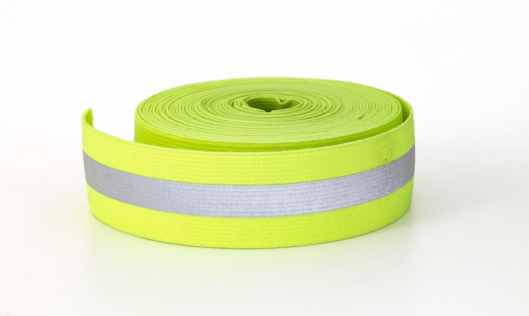 Reflective Elastic, 1.5 in Wide, 10 Yds, Lime - Etsy