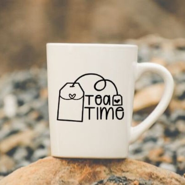 Tea Time Svg - Etsy