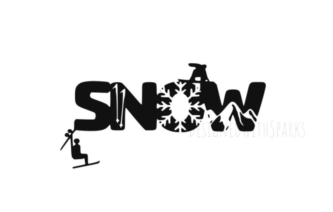 Snow Winter Skiing/snowboard Svg Png Dxf - Etsy