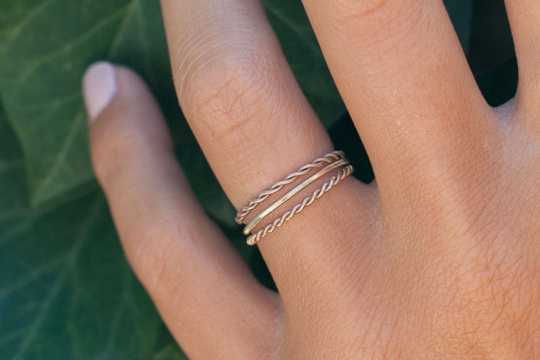 Set of Three Handmade Guitar String Rings La Vagabonde - Etsy