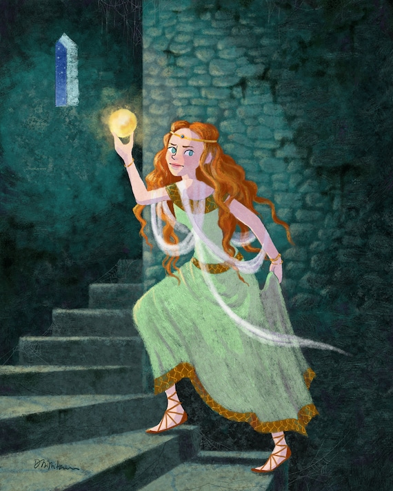 Eilonwy in the Castle of Llyr Fine Art Print | Etsy