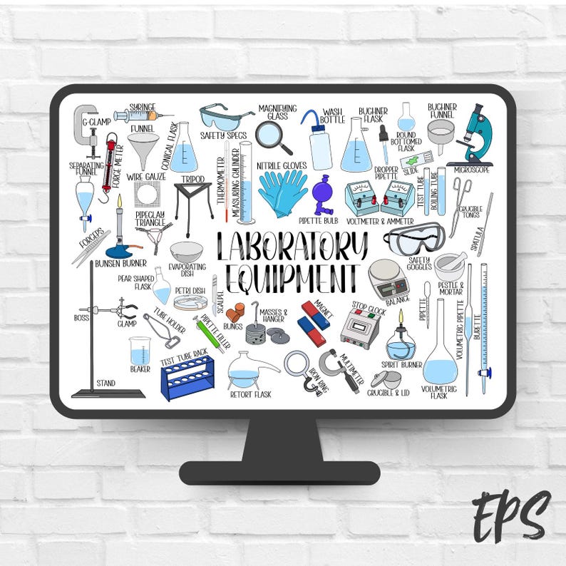 Laboratory Equipment Poster Digital Download Science Poster Computer ...