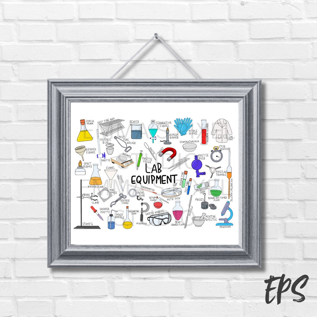 Laboratory Equipment Poster Digital Download Science Poster Computer ...