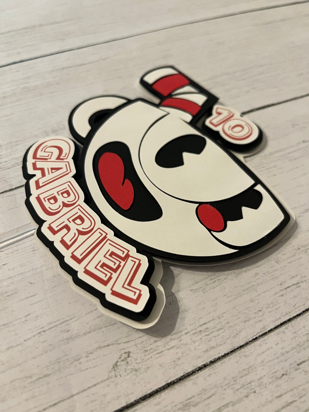 Cup Head Inspired Cake Topper - Etsy