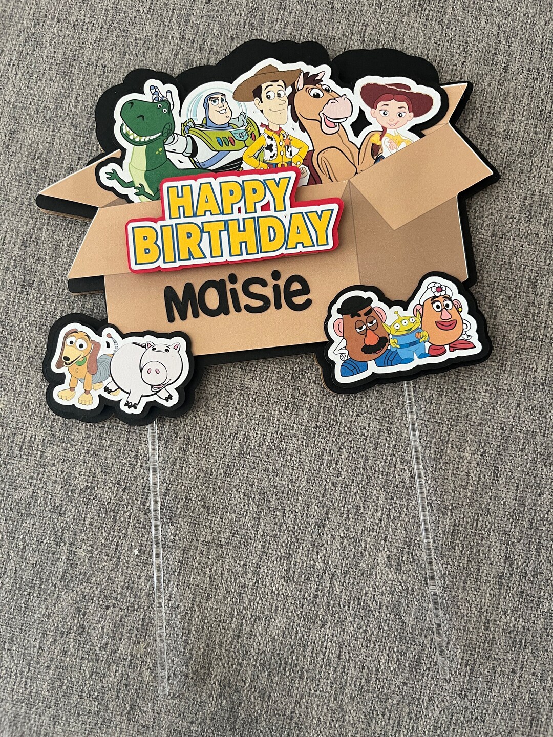 Toy Story Box Cake Topper - Etsy
