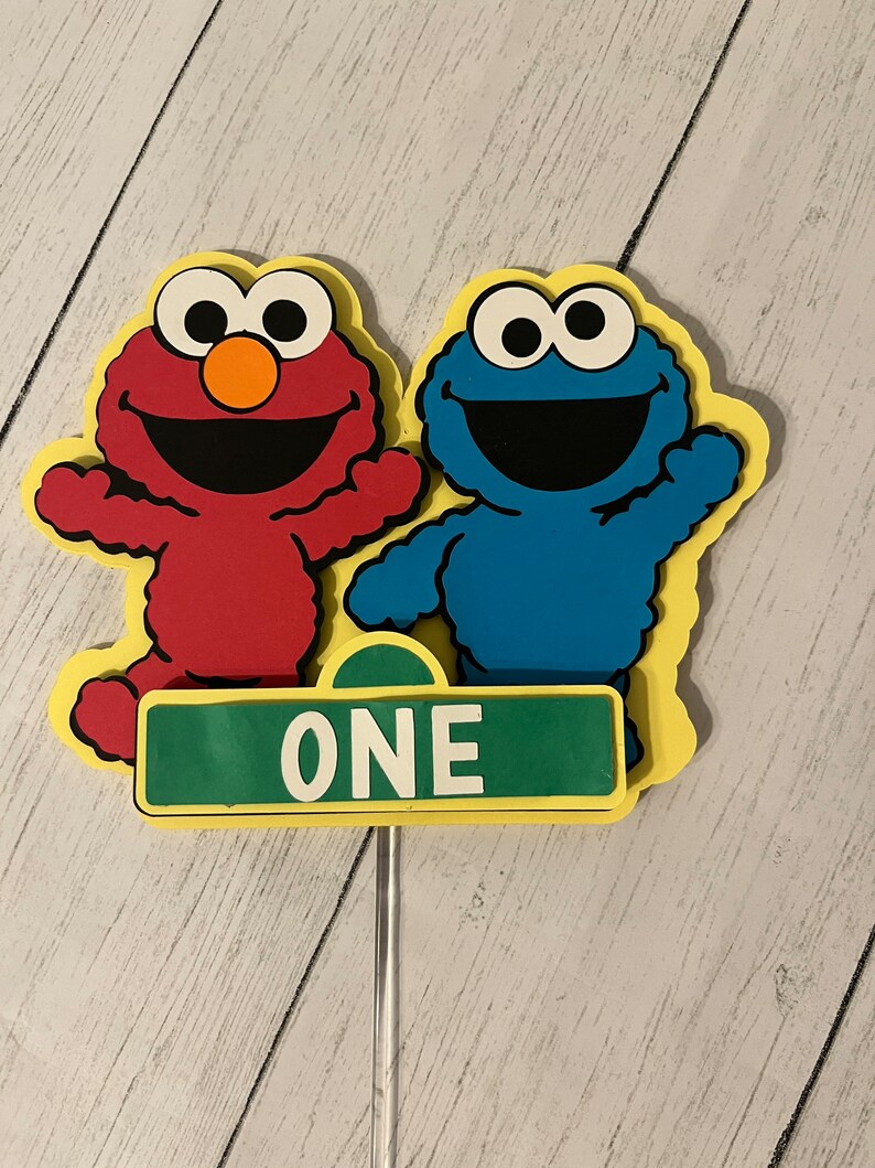 Baby Sesame Street Cake Topper - Etsy