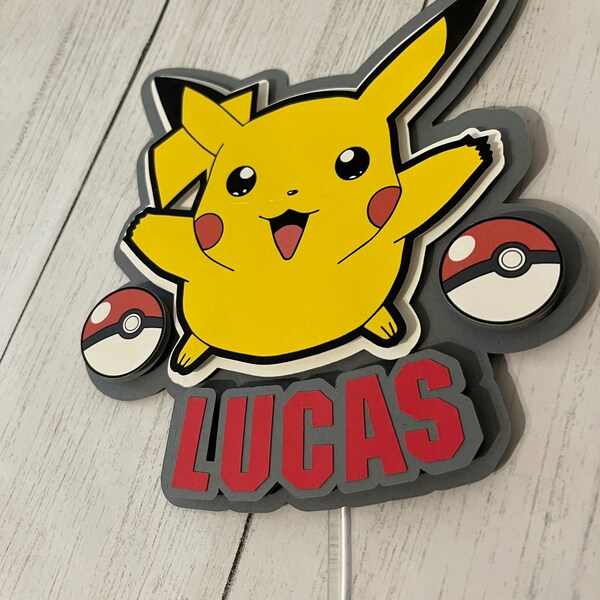 Pikachu Cake Topper - Etsy